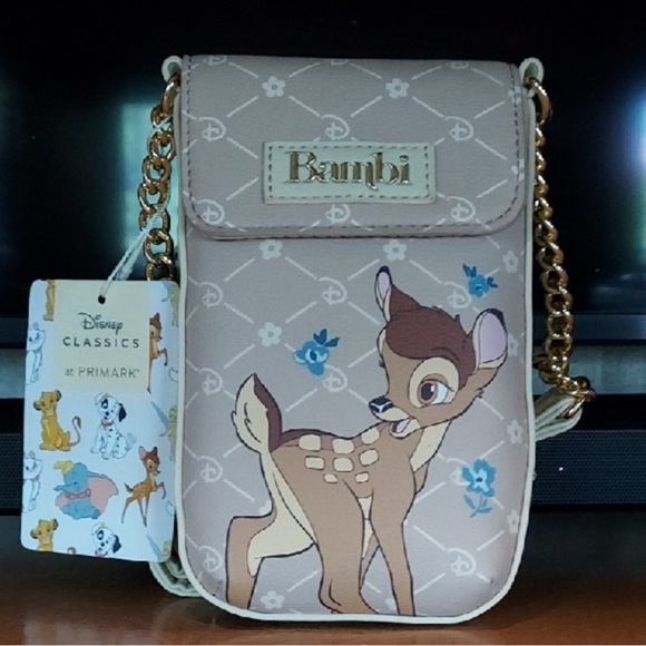Disney | Accessories | Disney At Primark Nwt Bambi Beige Crossbody Bag ...